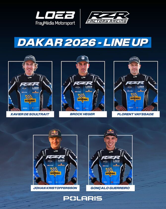Heger, De Soultrait To Lead Polaris' 2026 RZR Factory Racing Dakar Bid