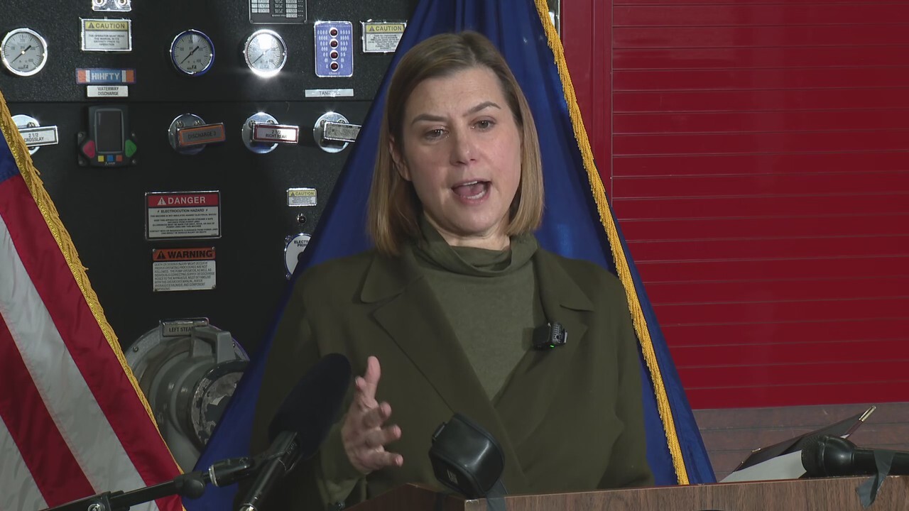 Elissa Slotkin addresses the media after president issues threats ...