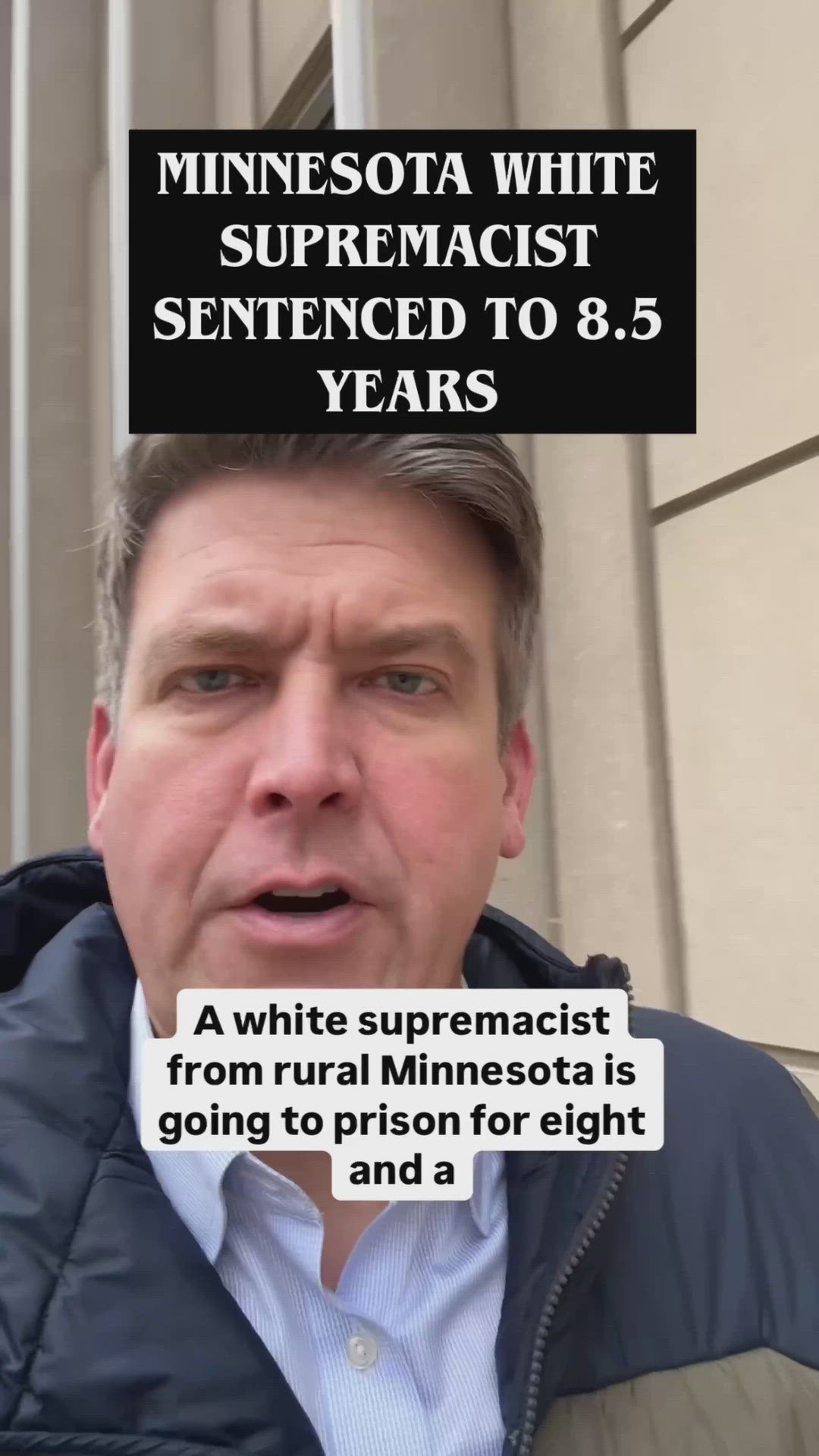 Minnesota white supremacist sentenced to 8.5 years in prison