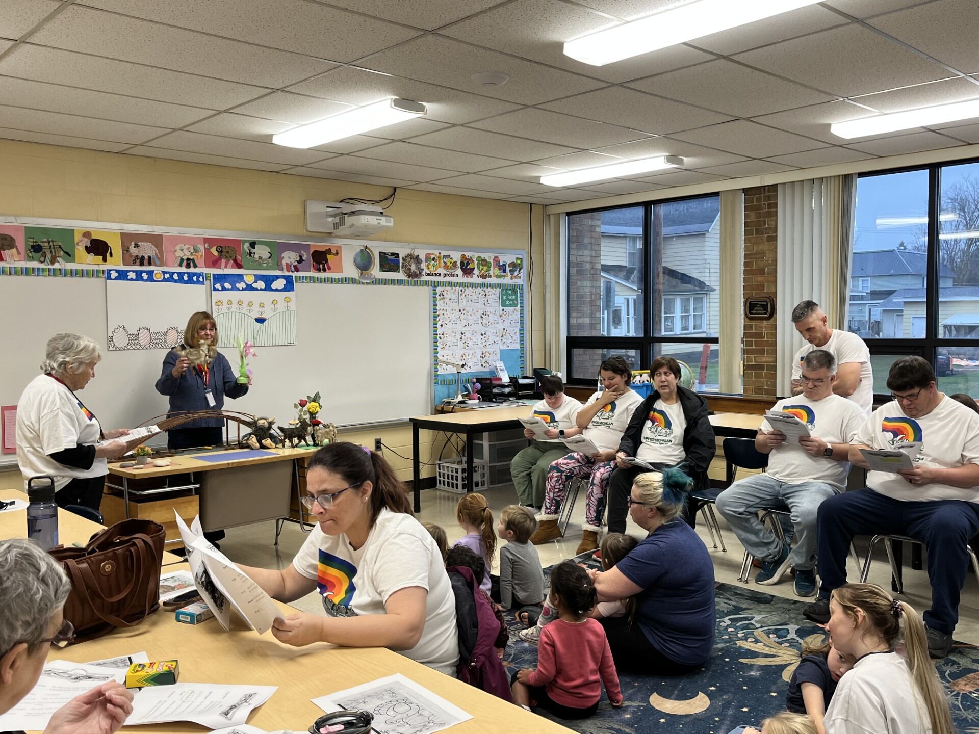 Ishpeming adult learning class performs play for preschoolers