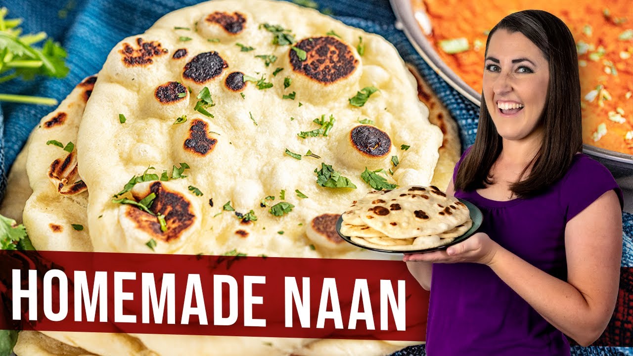 Homemade naan