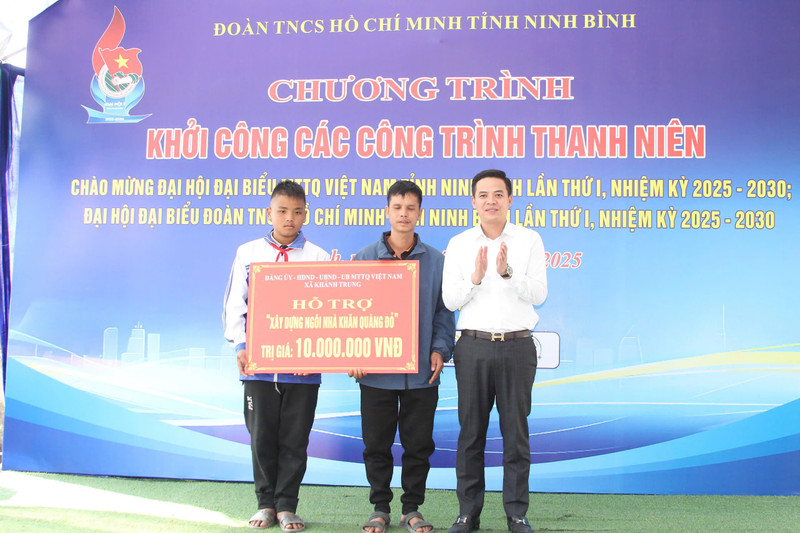 Tỉnh Đoàn Ninh Bình khởi công các công trình thanh niên chào mừng Đại ...