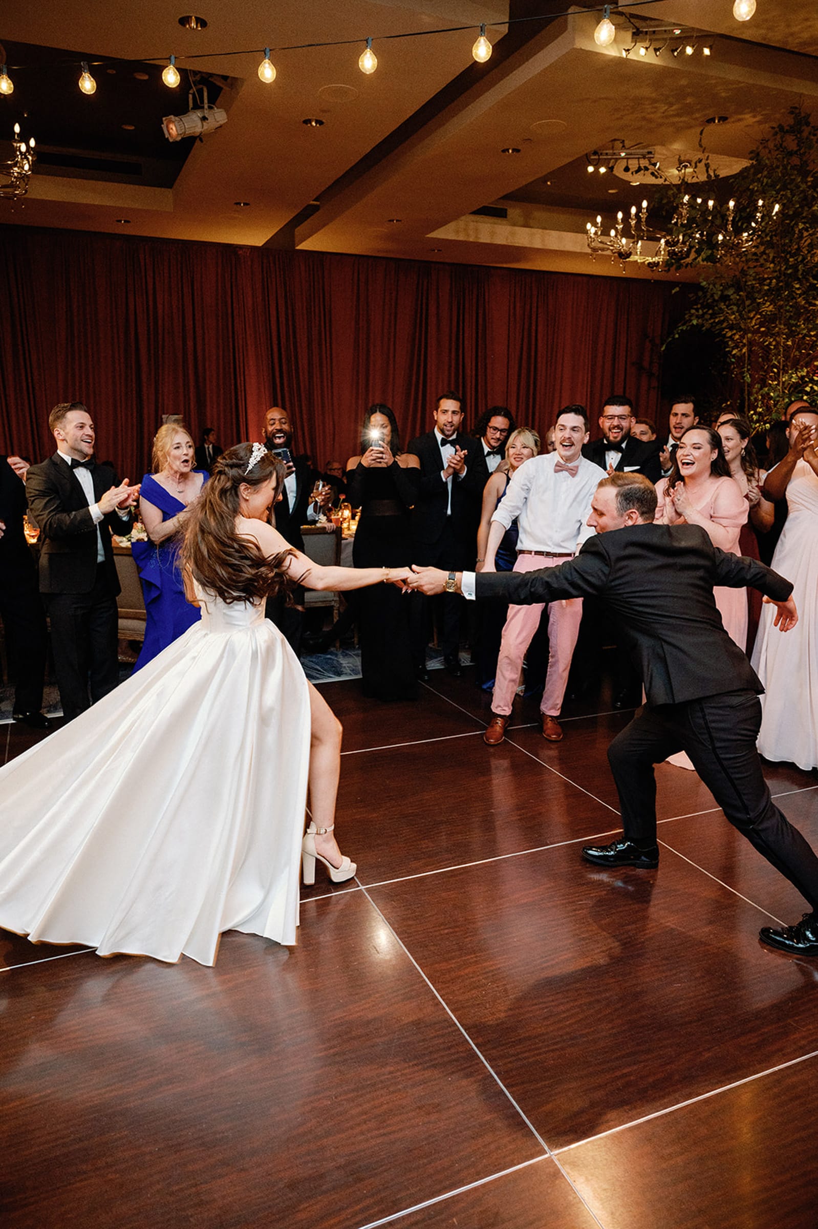 An Indoor Forest of Trees Set the Scene for This Decadent Wedding