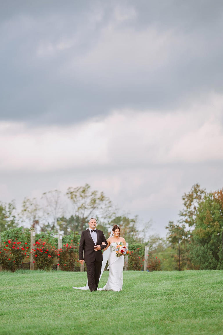 A Terracotta-Filled Fall Vineyard Wedding