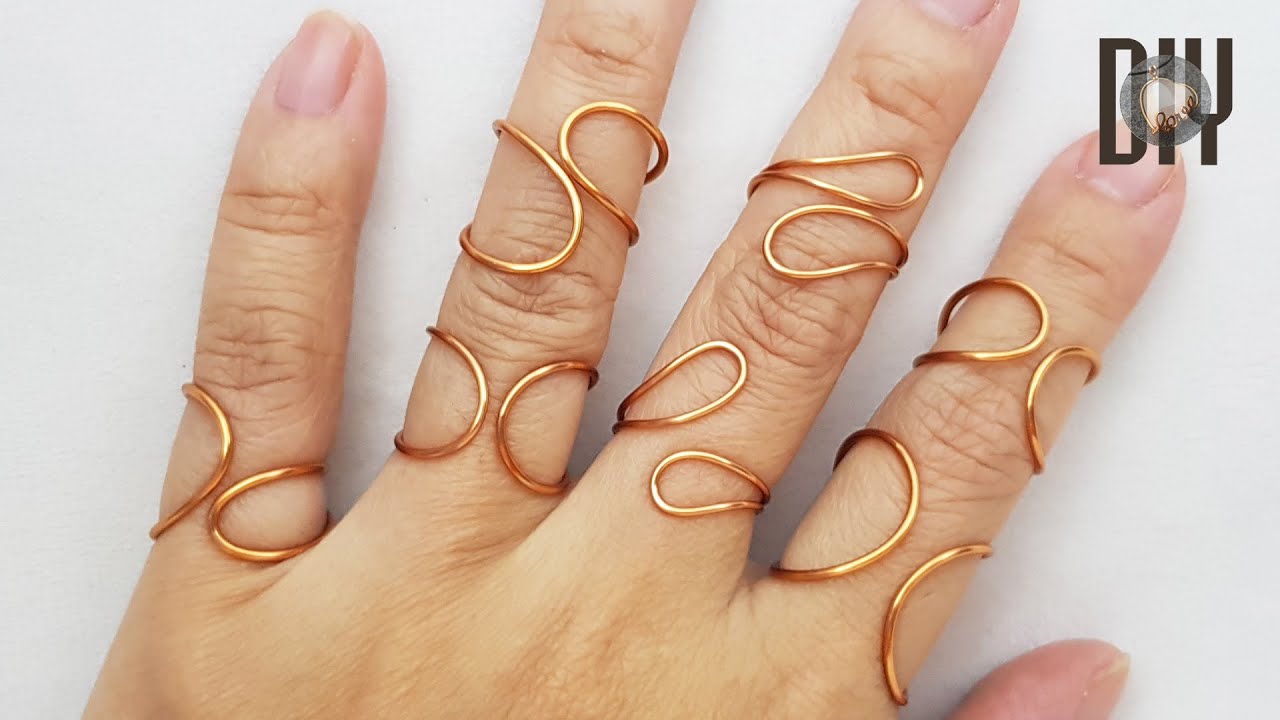 Simple Rings | no stone | can be adjusted size | How to do | Handmade ...
