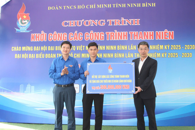 Tỉnh Đoàn Ninh Bình khởi công các công trình thanh niên chào mừng Đại ...