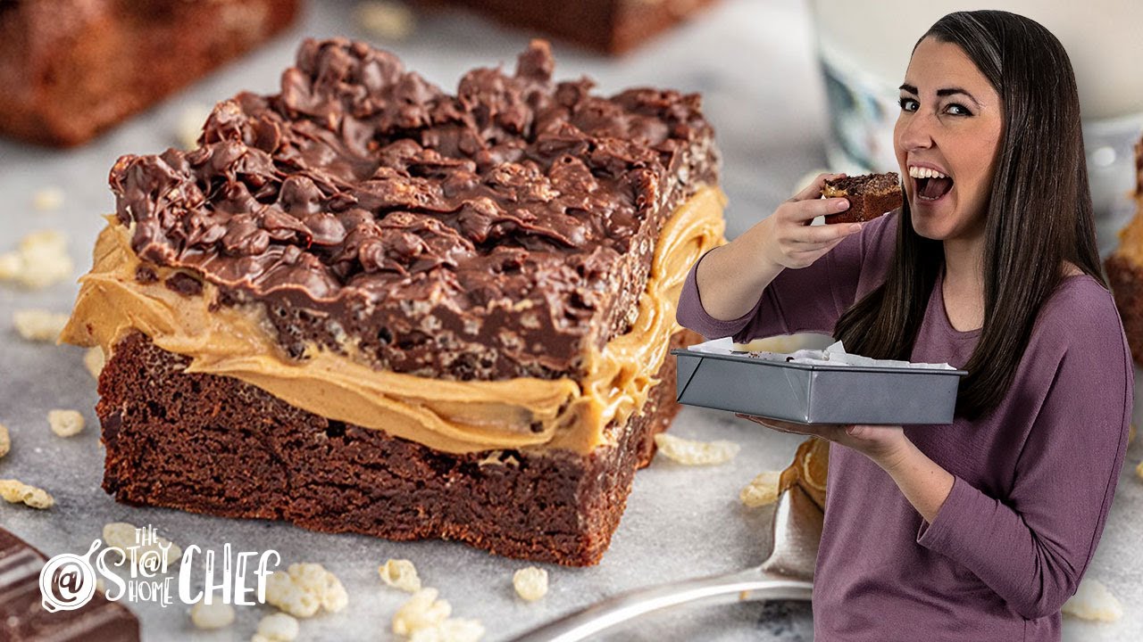 Peanut butter crunch brownies