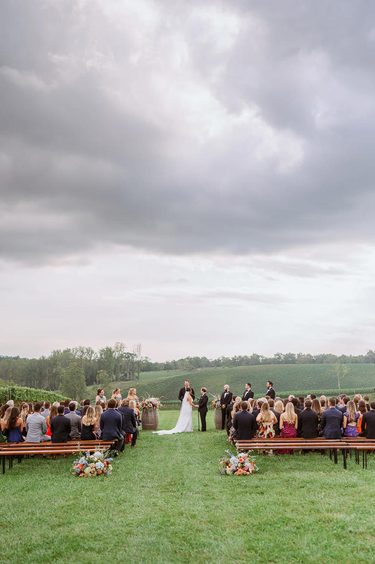 A Terracotta-Filled Fall Vineyard Wedding