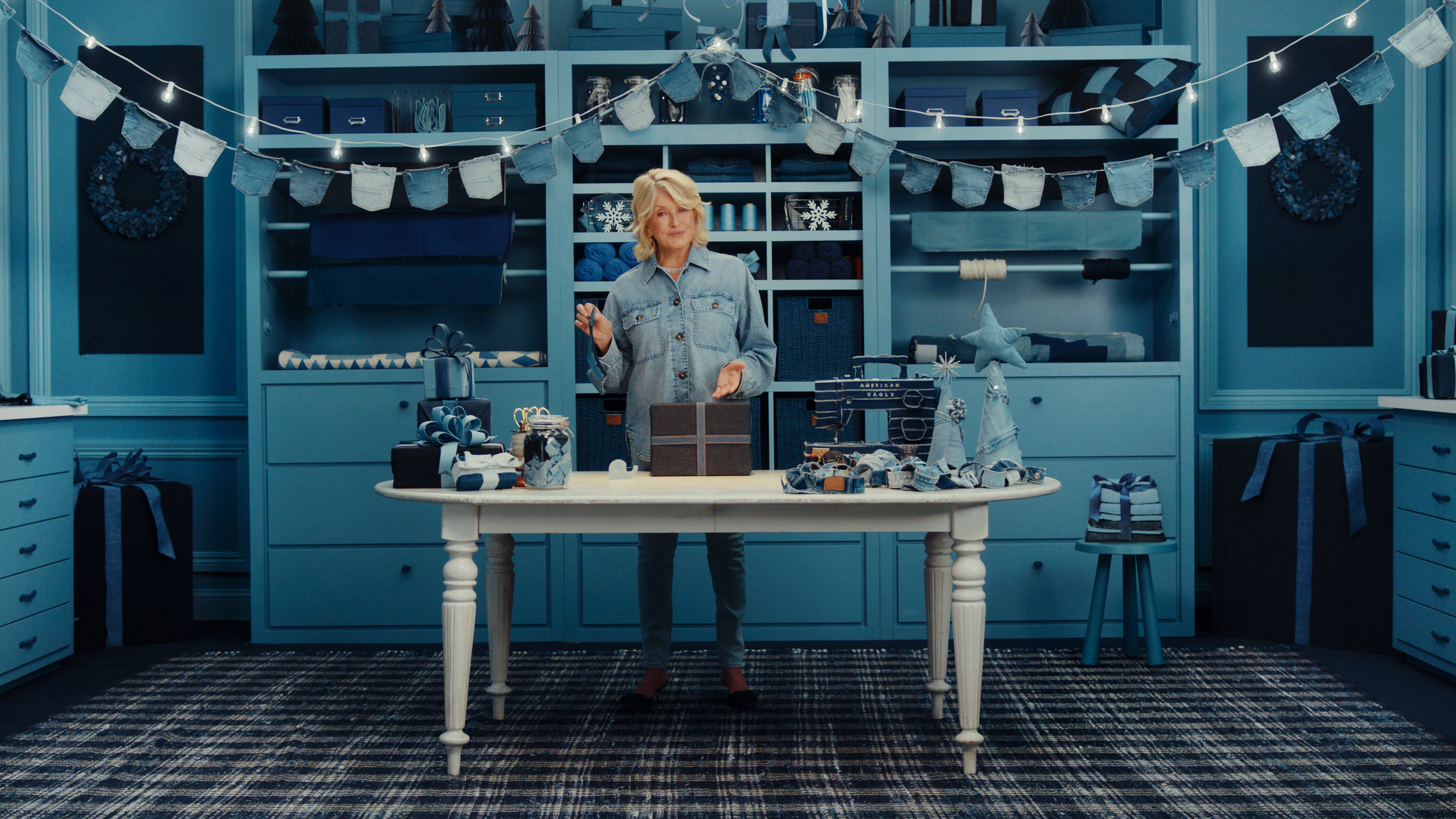 Martha Stewart wears denim and diamonds for American Eagle’s latest ...