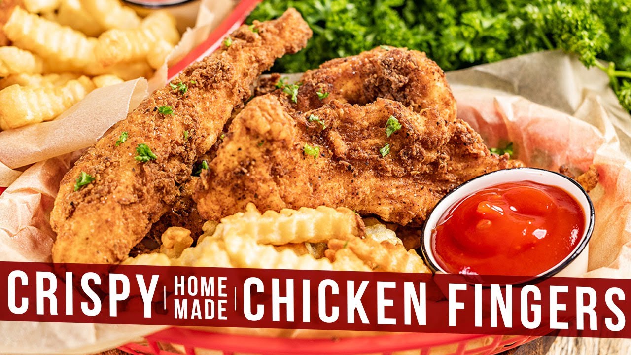Crispy homemade chicken fingers