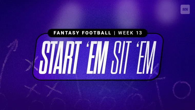 Updated Fantasy Football Start 'Em, Sit 'Em Week 13: Who should I start ...