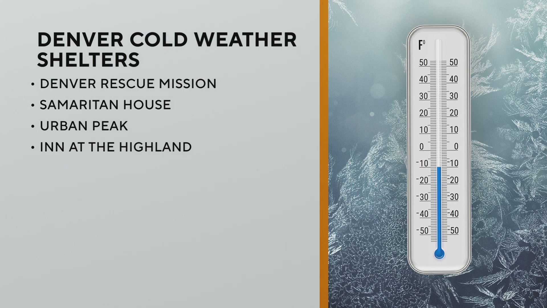 Denver activates cold weather shelter plan ahead of below freezing ...