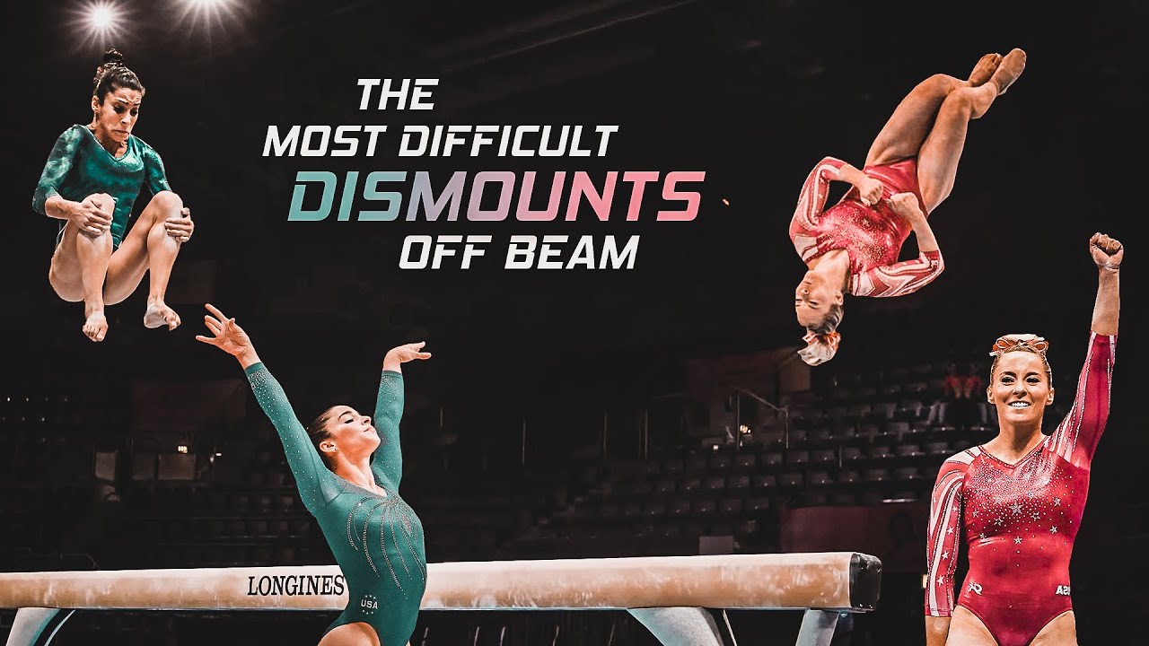 The most difficult balance beam dismounts