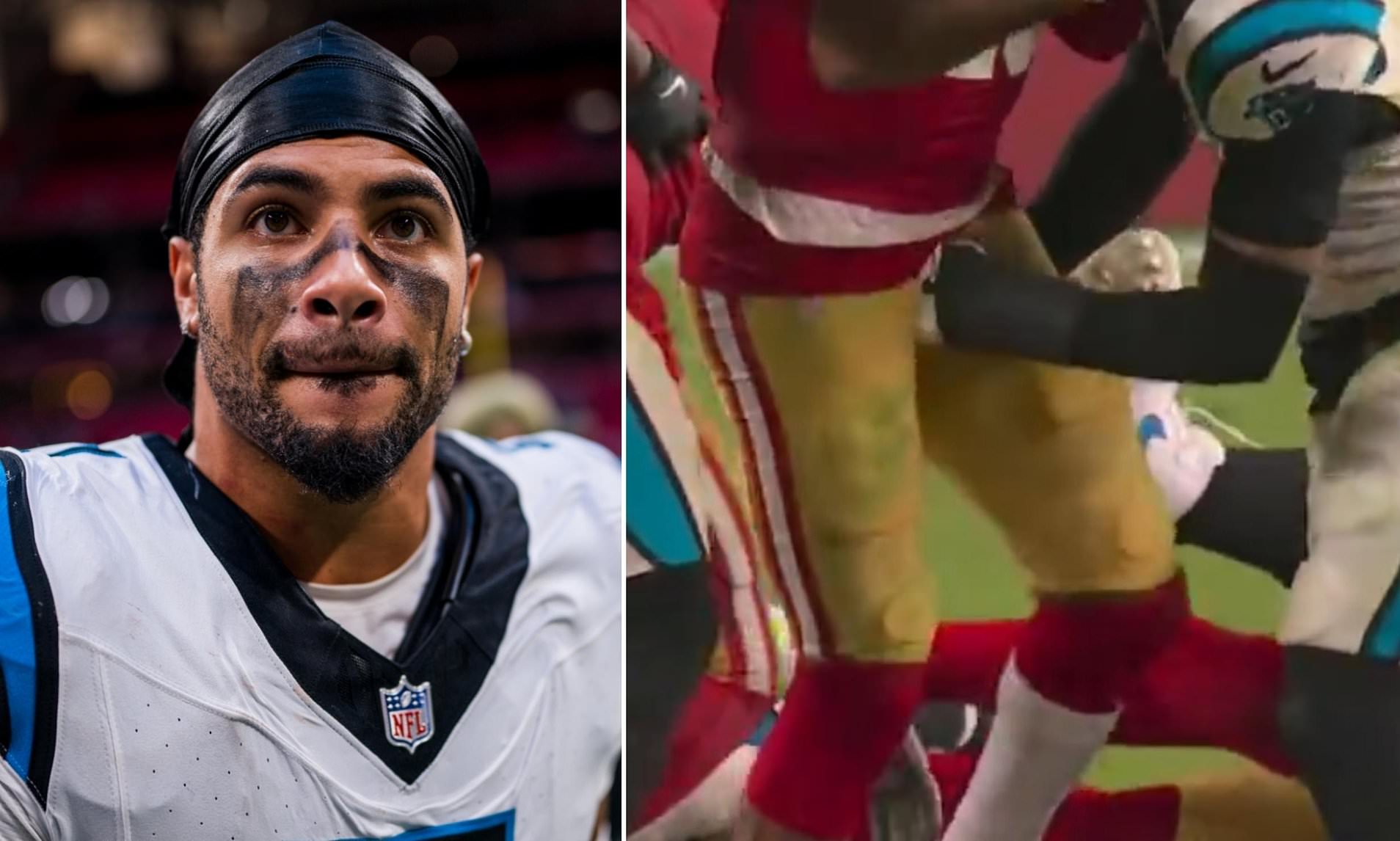 NFL star BANNED after smacking rival in the groin in ugly scenes at the ...