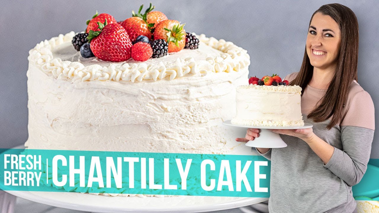 Fresh berry Chantilly cake