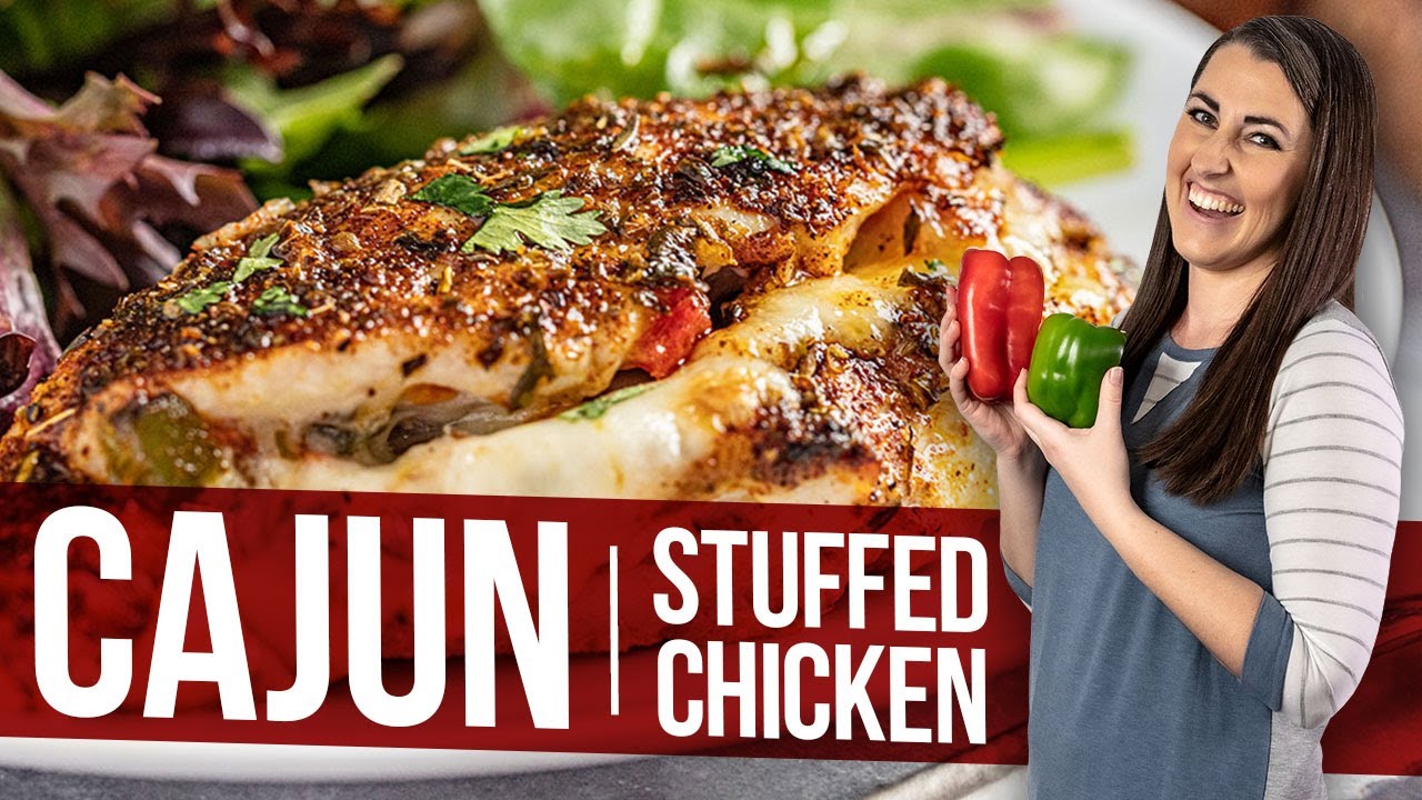 Cajun stuffed chicken breasts