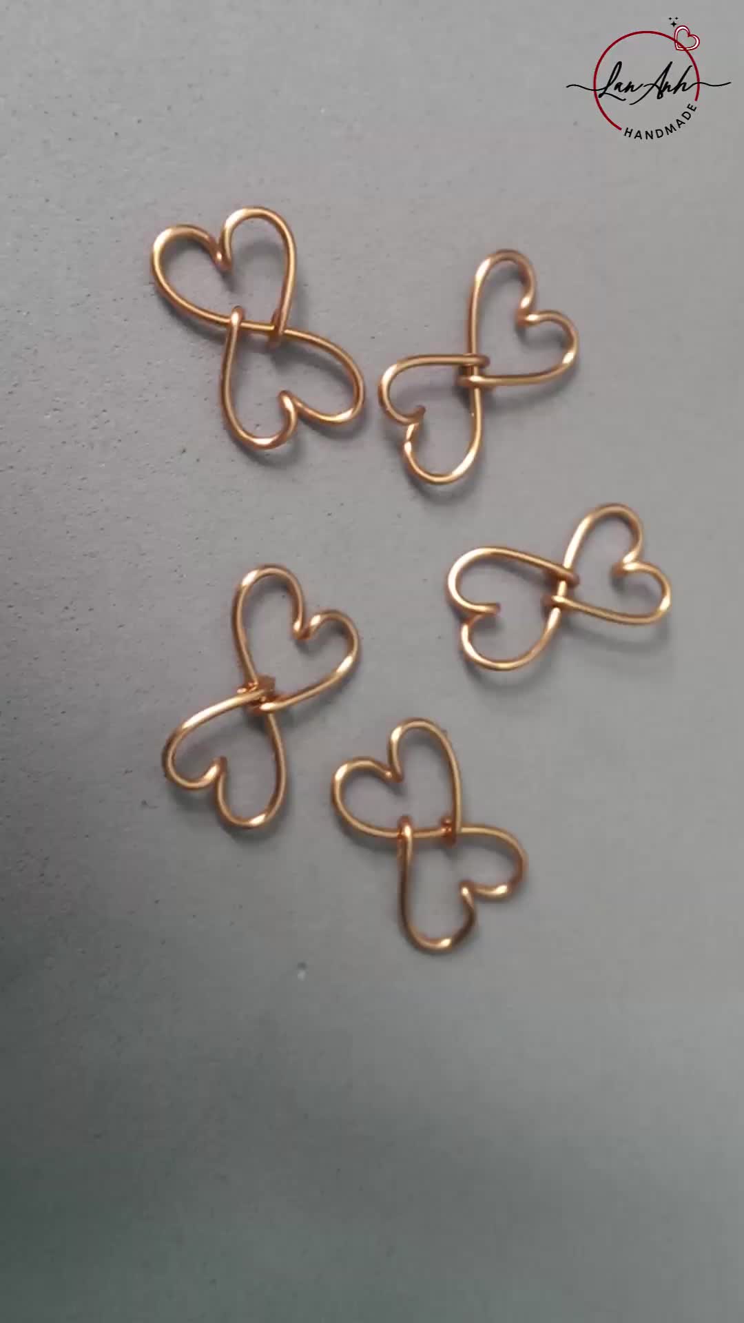 Making simple double heart chain bracelet #shortsvideo #diycrafts #diy ...