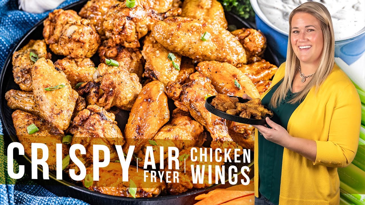 Crispy air fryer chicken wings