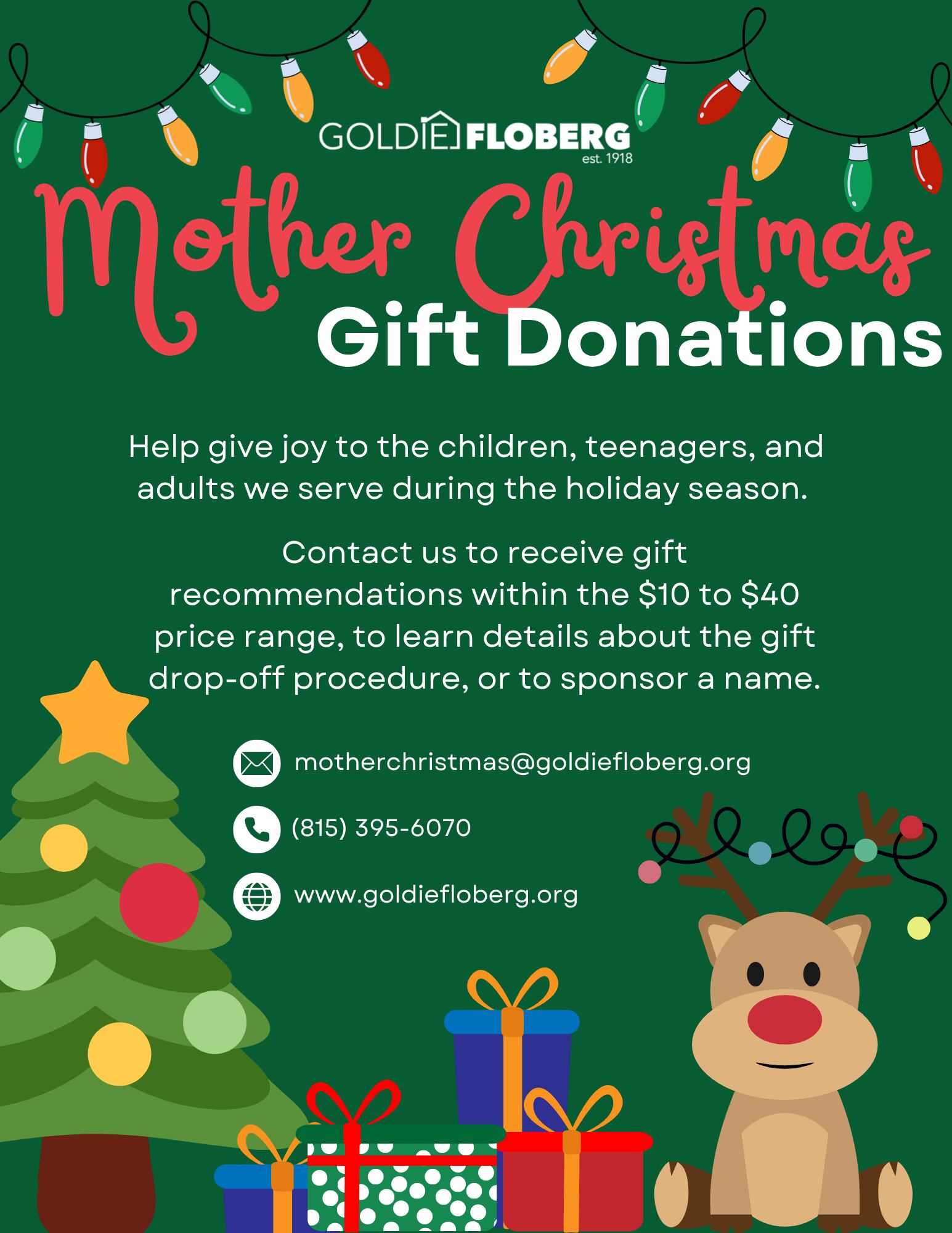 Goldie Floberg helps make holiday wishes come true with Mother ...