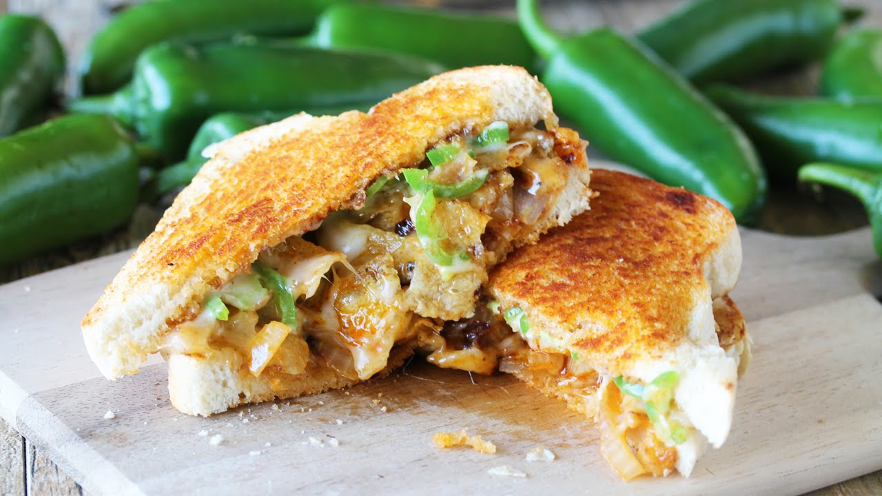 The ultimate spicy grilled cheese sandwich