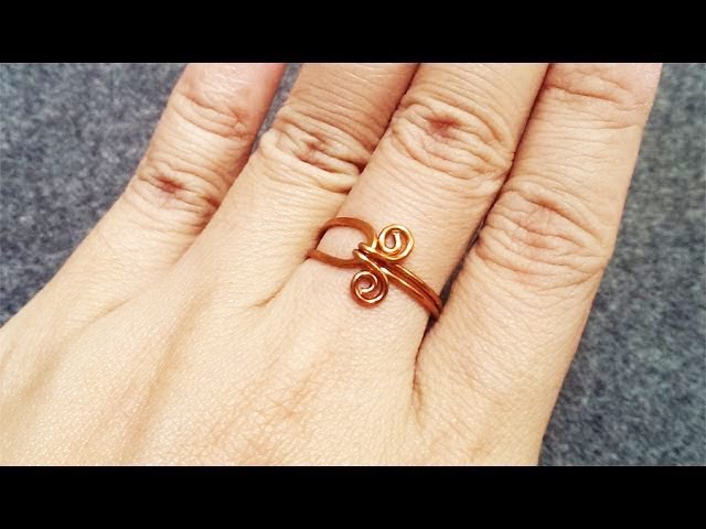 Easy ring - how to make wire jewelry 98