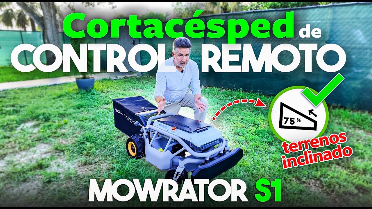 Cortacésped aspirador bestial y de control remoto • Mowrator S1