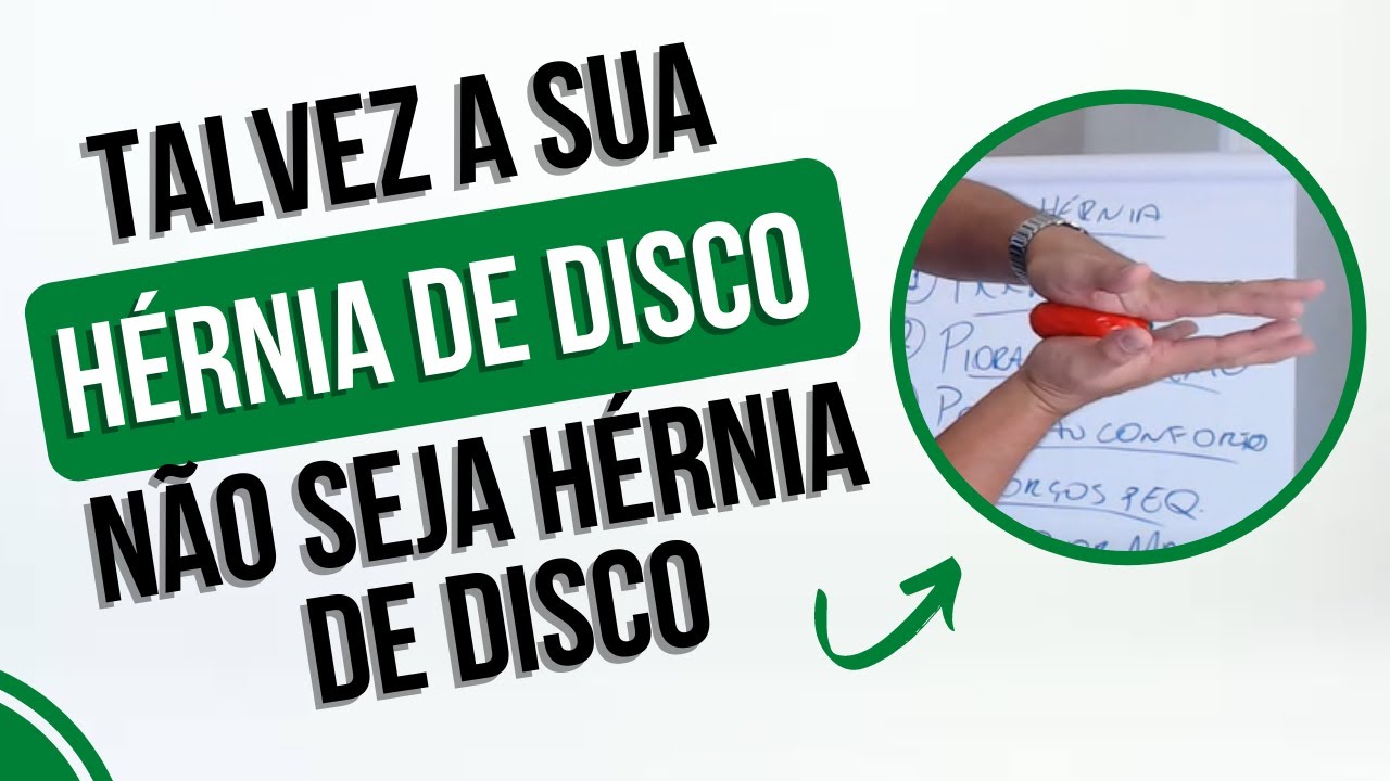 🤷🏻 Talvez a sua hérnia de disco não seja hérnia de disco