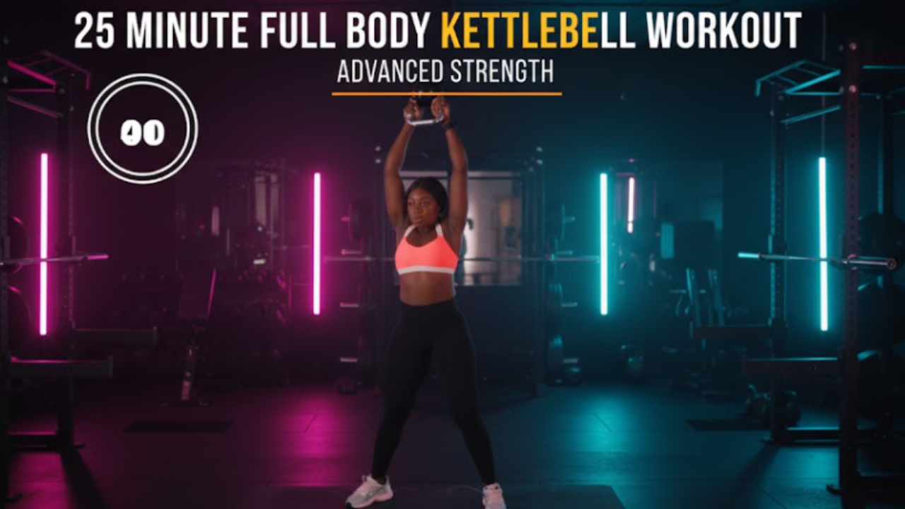 Full-Body Kettlebell Workout in 25 Minutes — Advanced Strength Level