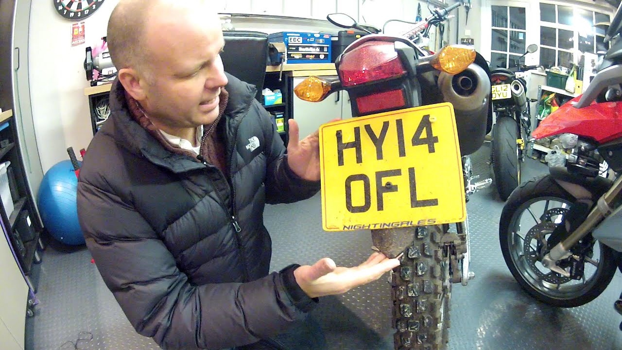 Honda CRF250L numberplate tidy mod