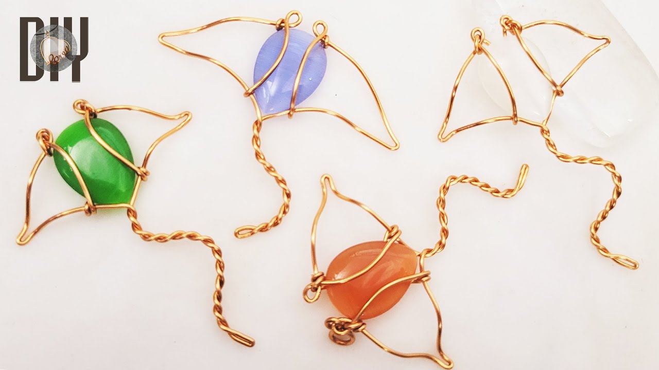 Stingray | Sea animals | Pendant | Drop cabochon | Stone without hole ...