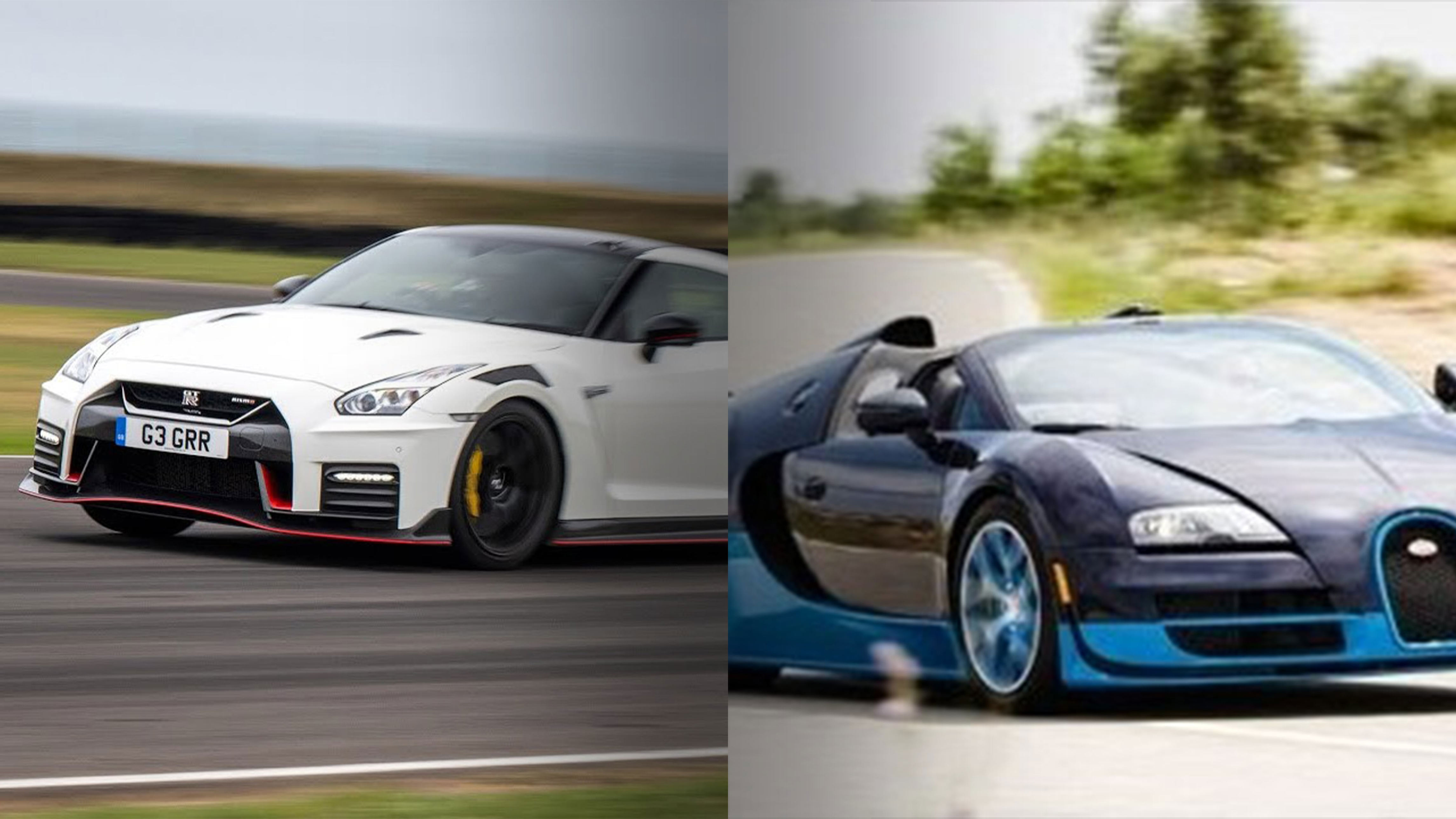Nissan GT R Nismo vs Bugatti Veyron Grand Sport Vitesse