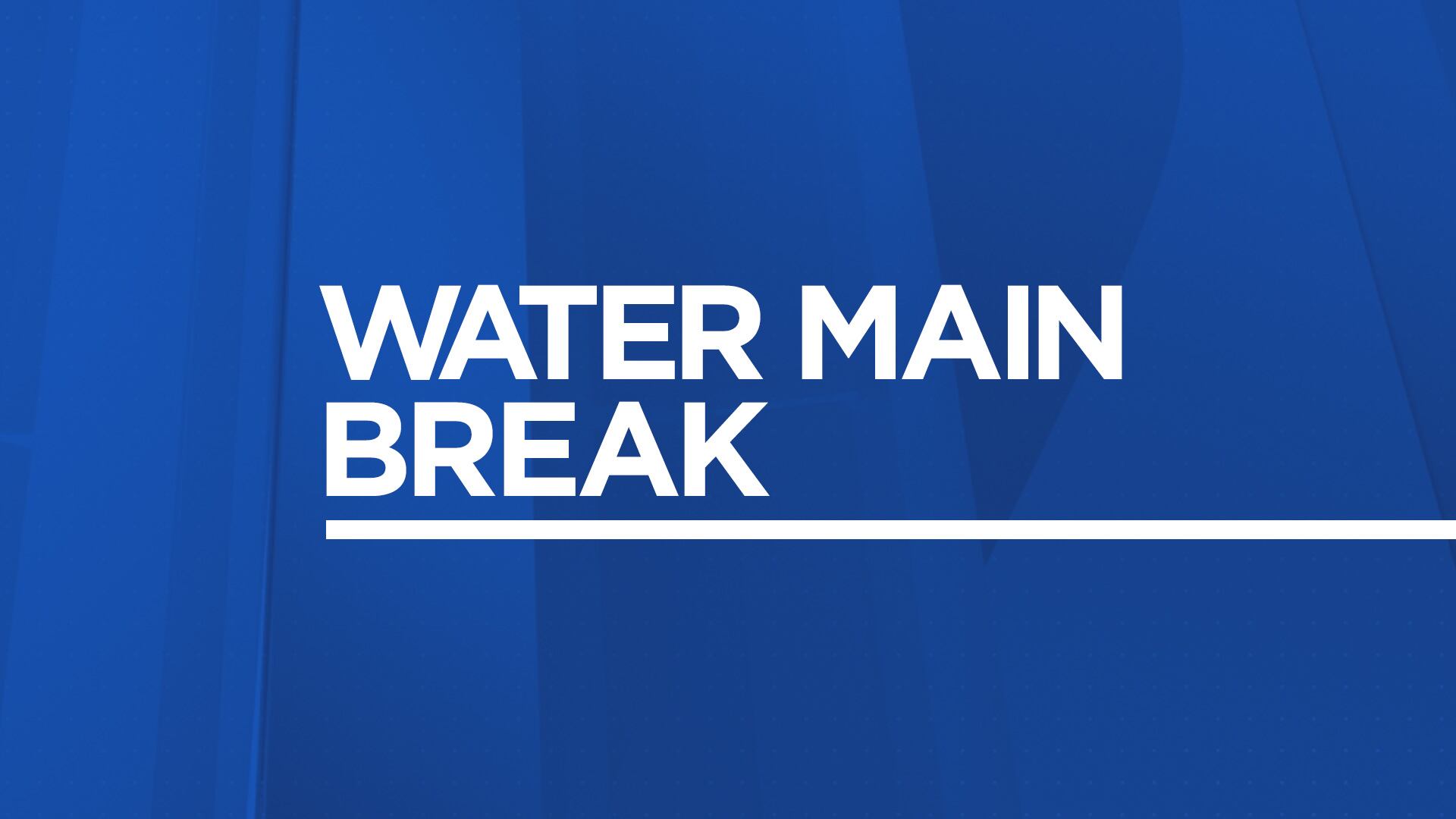 Water main break reported in Springfield