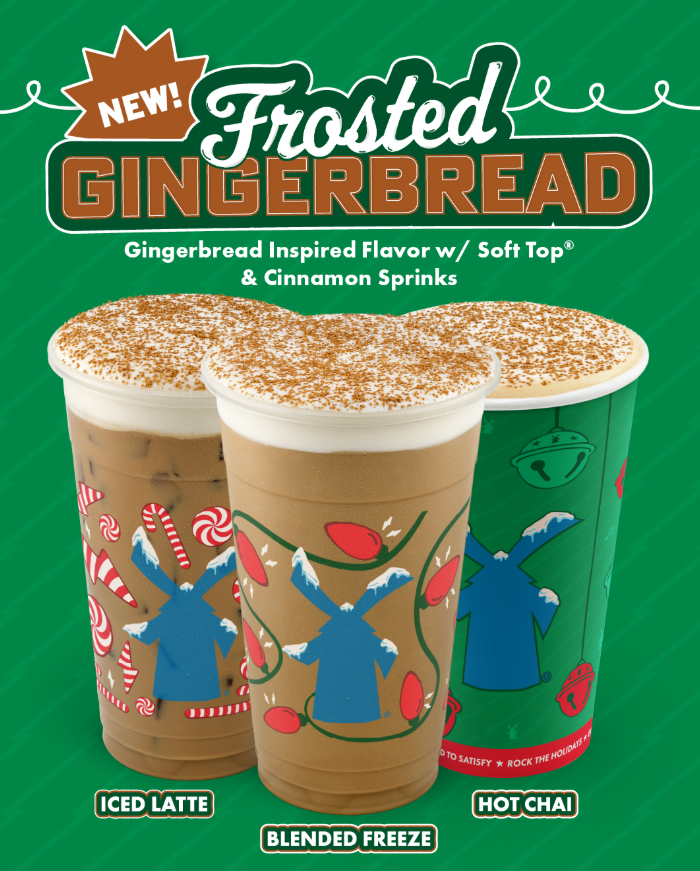 Dutch Bros Coffee adds 3 new gingerbread flavors to 2025 holiday menu