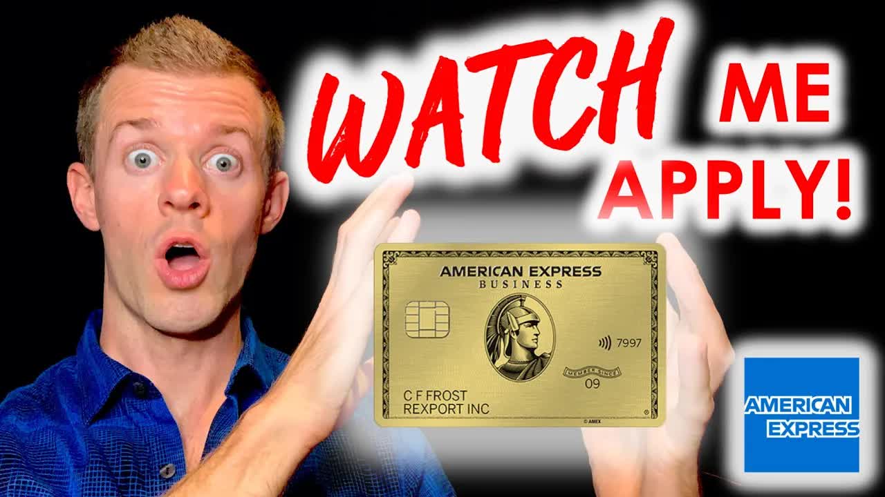 Watch me apply Amex Business Gold Card! (American Express Business Card ...