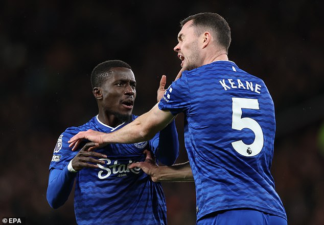 Everton team-mates Idrissa Gueye and Michael Keane were kept APART at ...