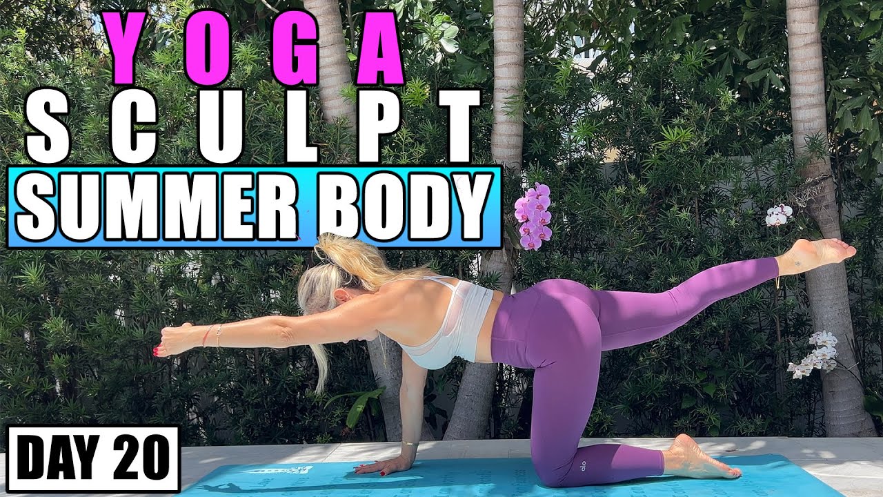 Yoga sculpt flow for strength & balance: Full body workout for over 40 ...