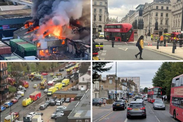 Major fire, three stabbed and death on Tube in shocking 24 hours across ...
