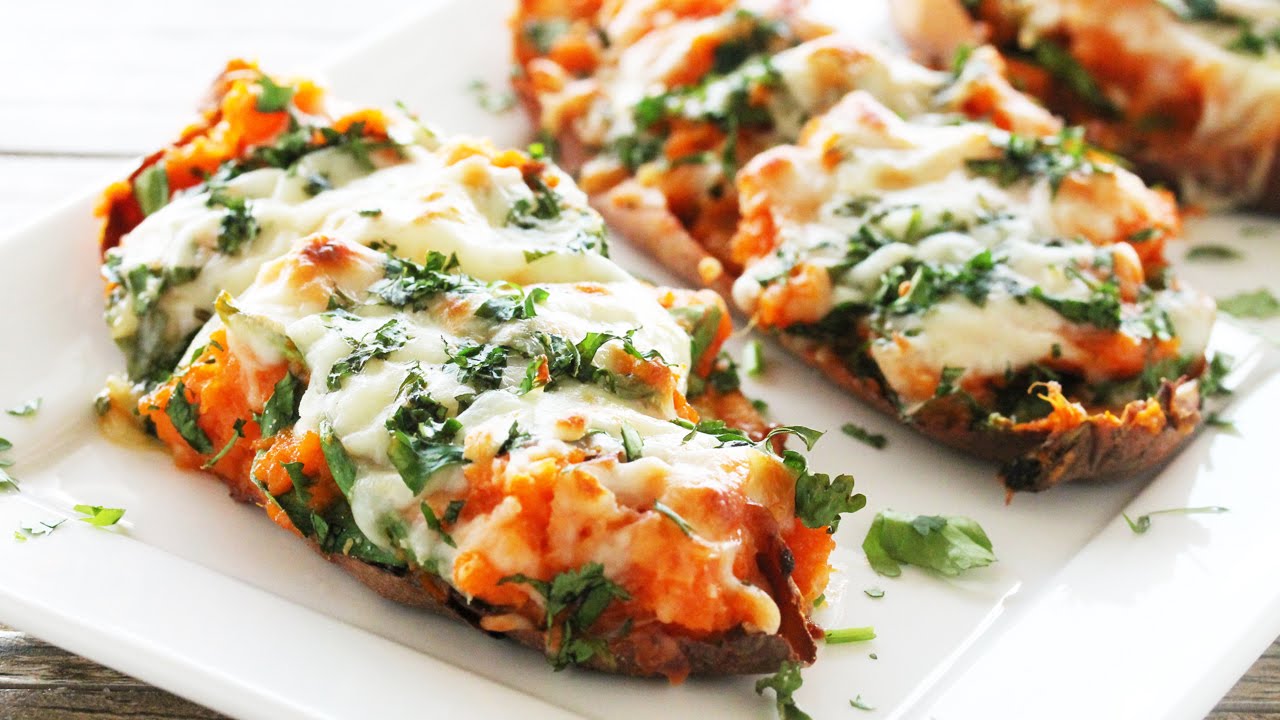 How to make chipotle twice baked sweet potatoes