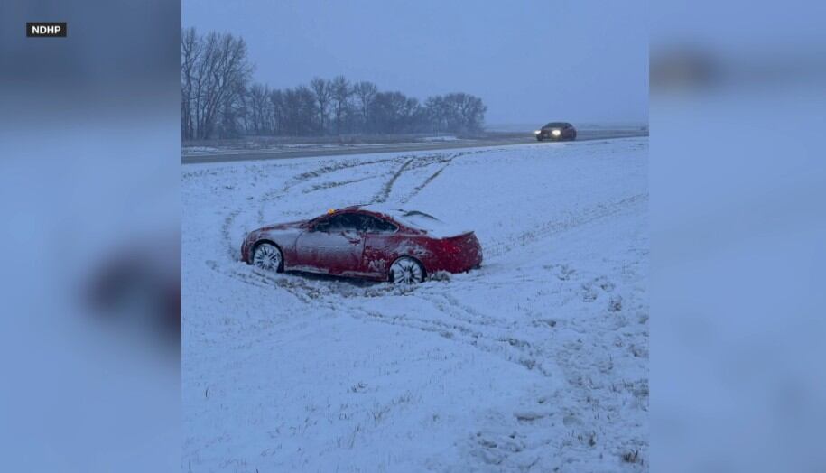 ND Highway Patrol releases updated crash numbers from Tuesday’s snowstorm
