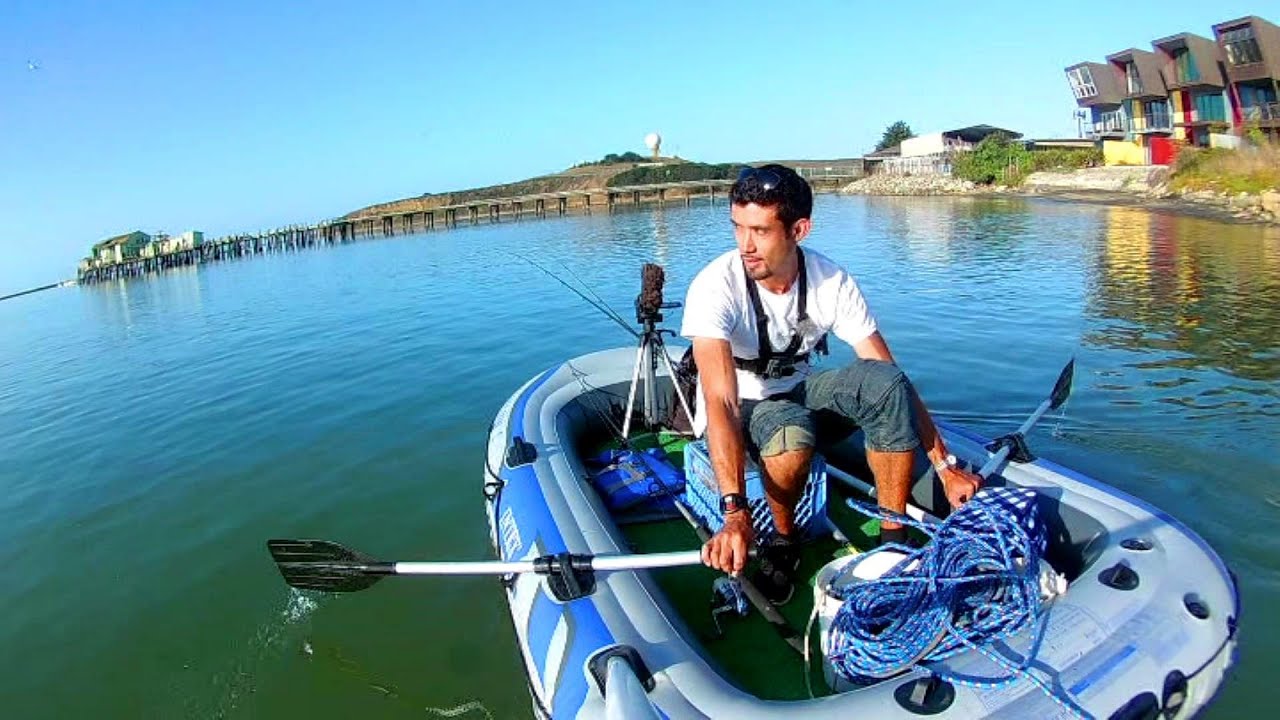Taking my inflatable raft saltwater fishing - first test!