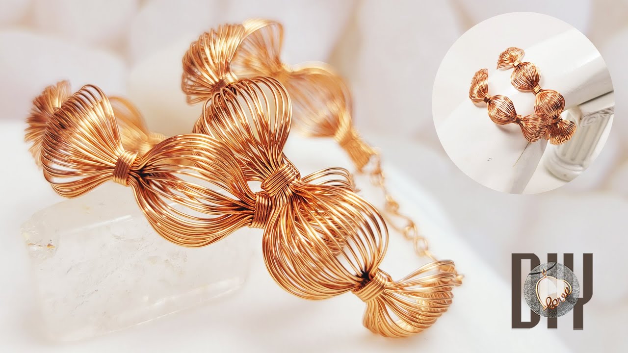 Wire jewelry making tutorials | Simple bracelet but very impressive and ...