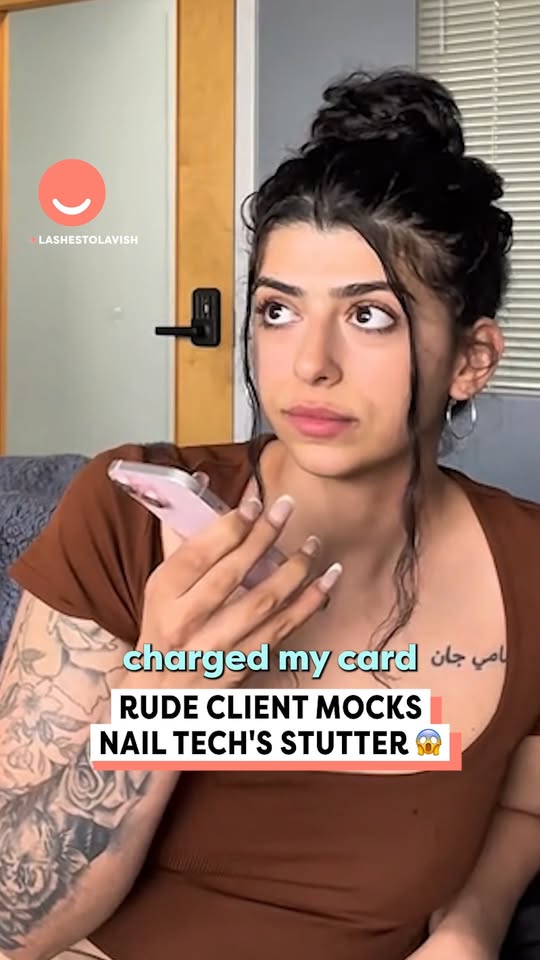 Rude Client Mocks Nail Tech's Stutter