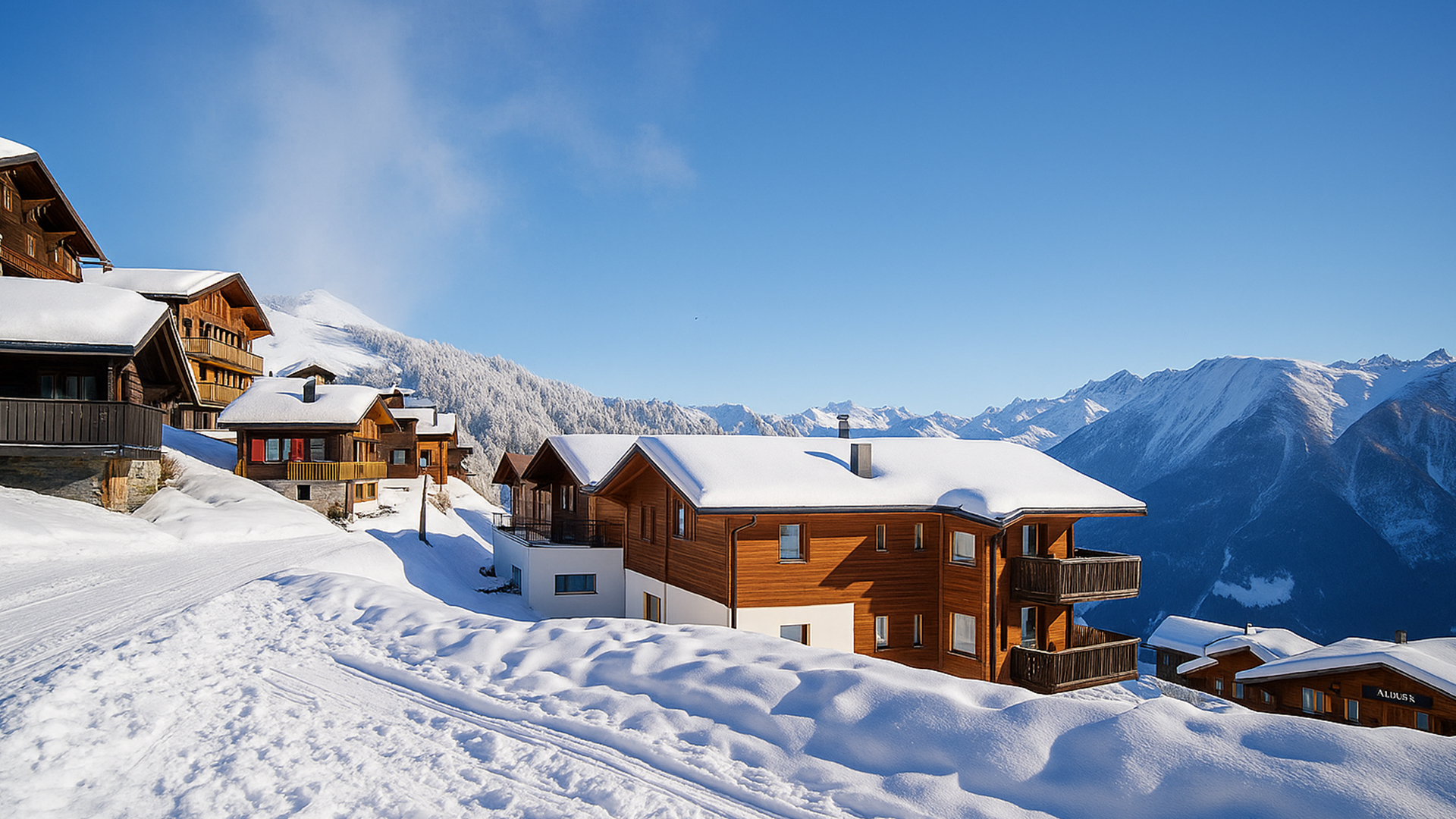 Bettmeralp Winter: Scenic Swiss Alpine Village (4K)