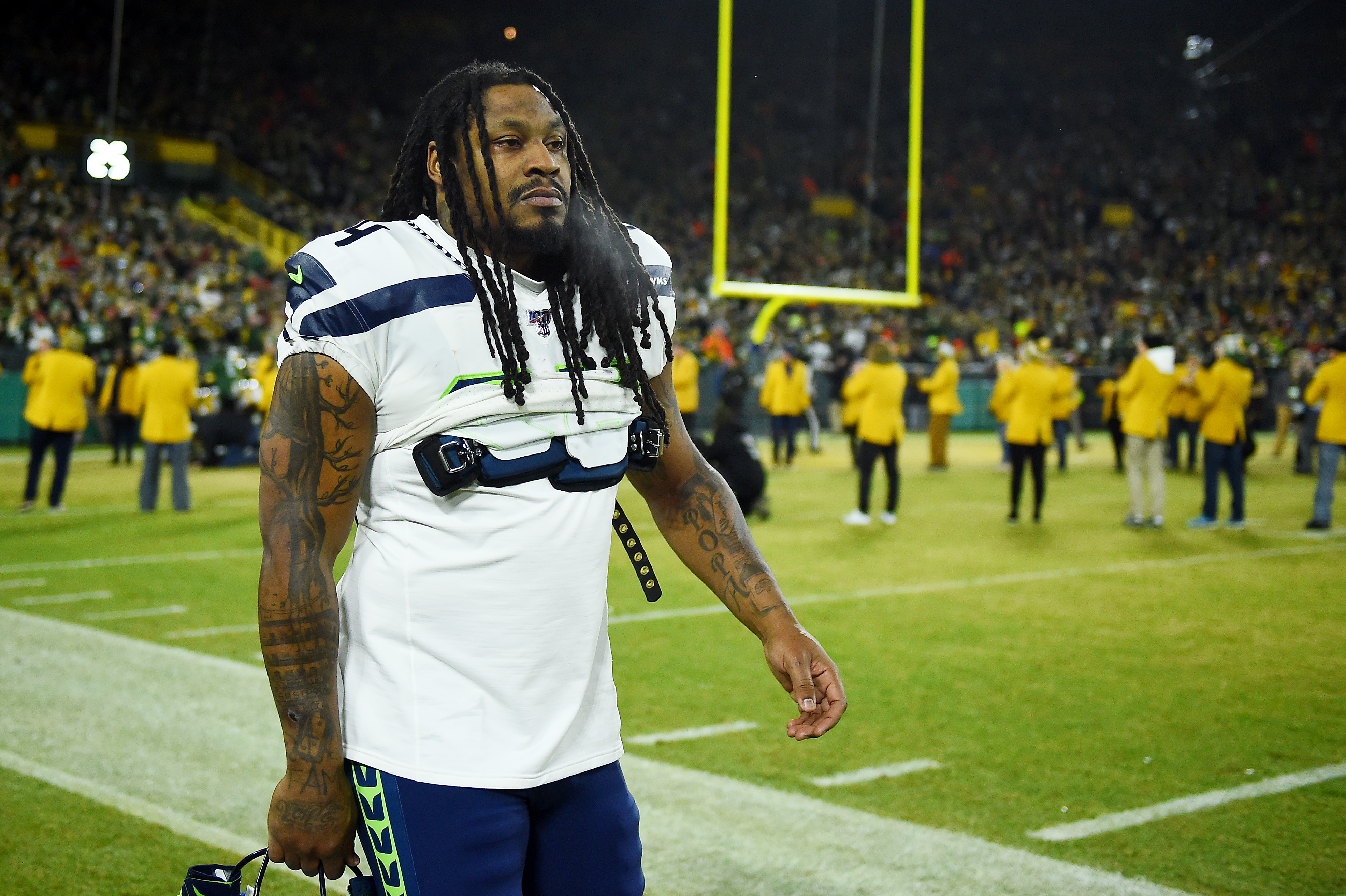 Marshawn Lynch Left Out as Seahawks Star Reaches Hall of Fame Semifinals