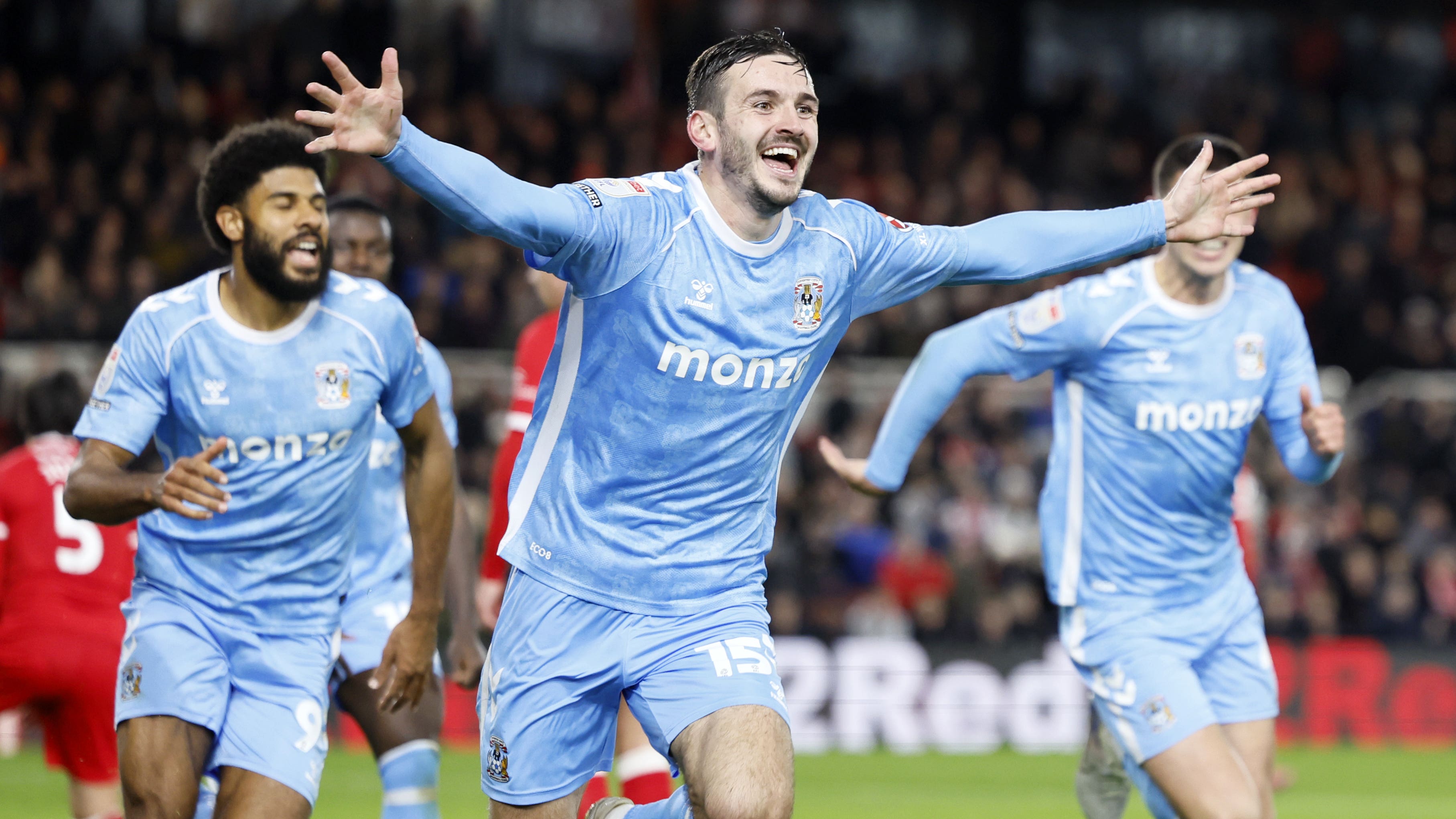 Liam Kitching and Ellis Simms score late to fire Coventry 10 points ...