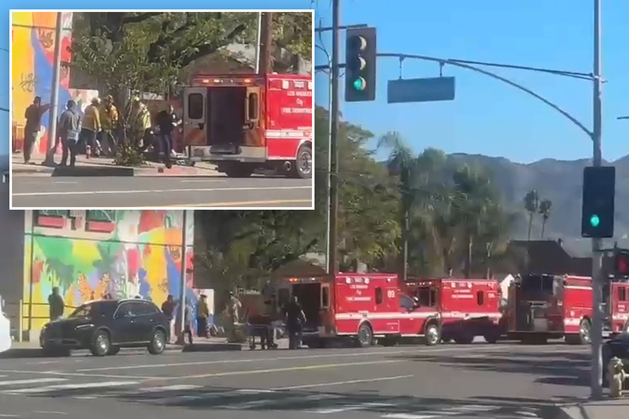 Woman sets herself on fire outside 7-Eleven