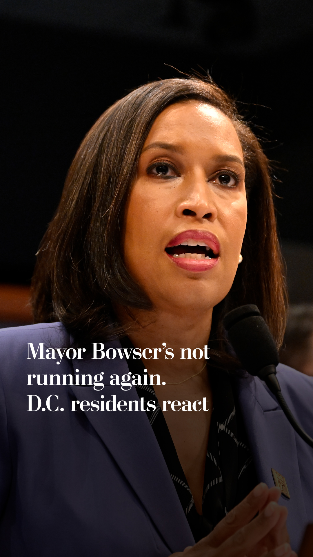 Mayor Bowser's not running again. D.C. residents react