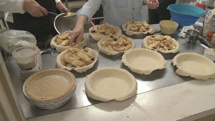Pies for Preble Street: Volunteers join together for pie-making marathon