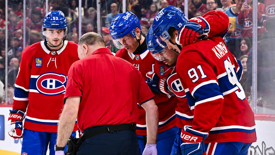Canadiens are spiraling after brutal Alex Newhook and Kaiden Guhle ...