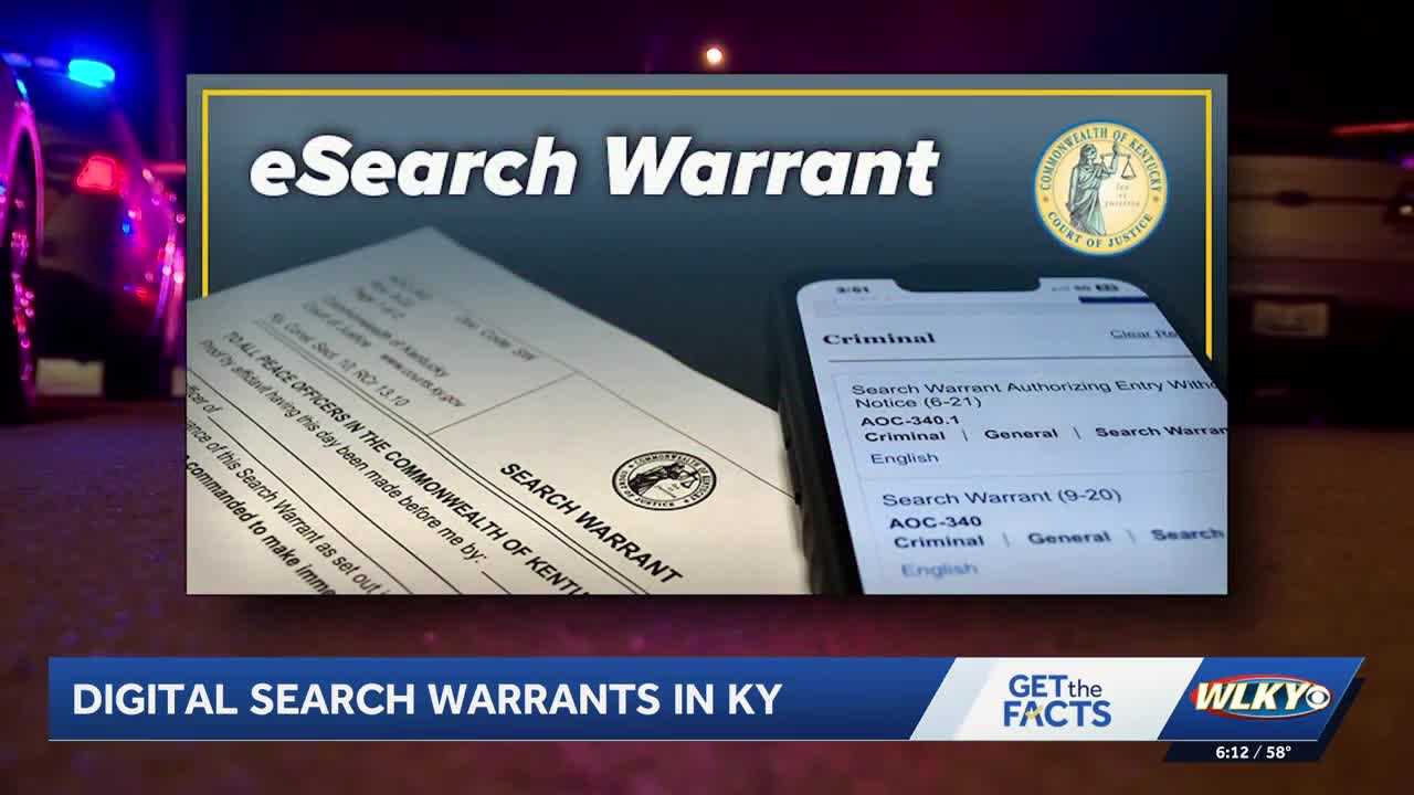Get the Facts: How does Kentucky's search warrant process work now that ...